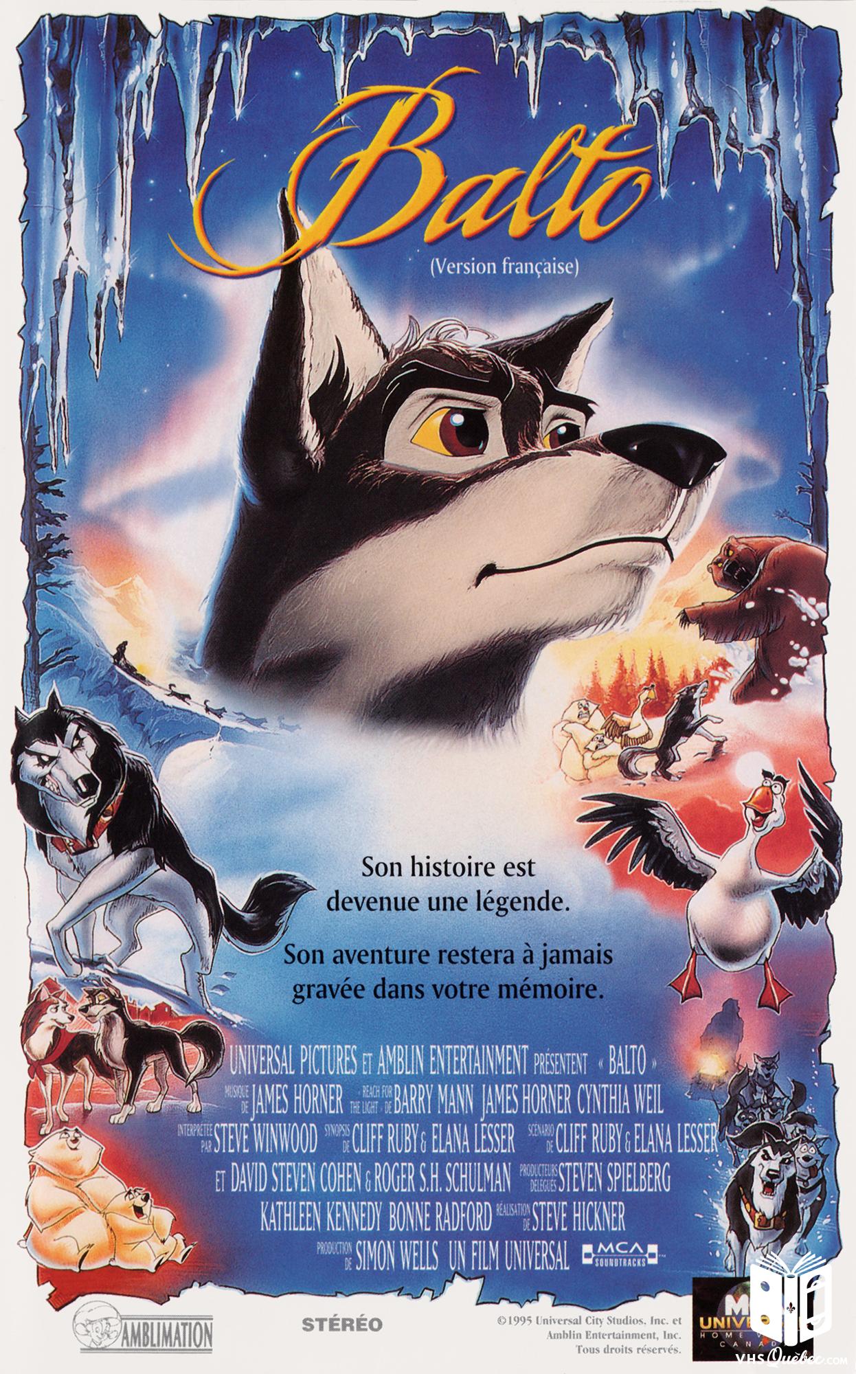 VHS Québec | Balto (1996)
